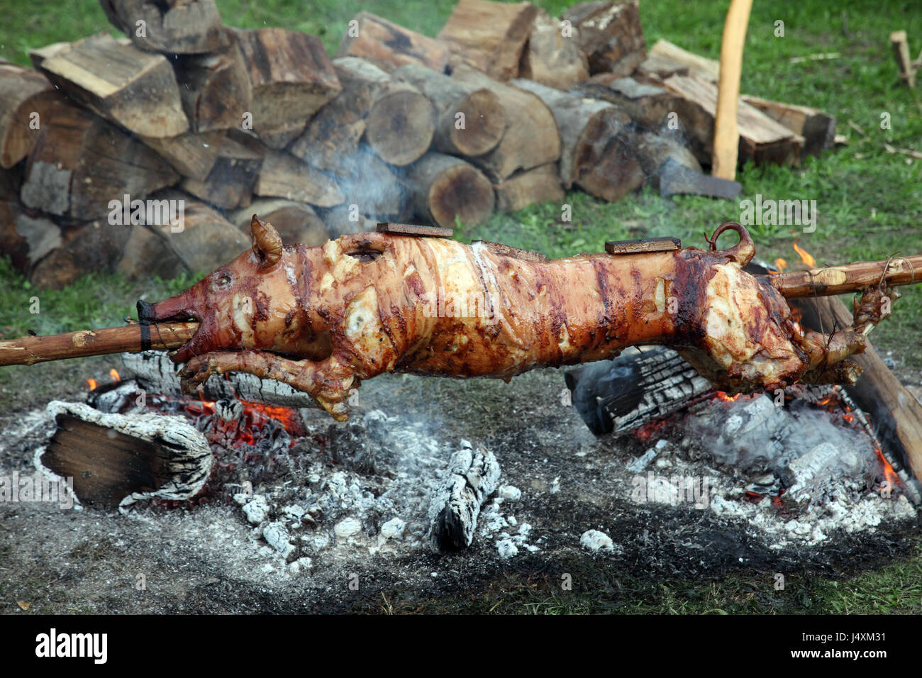 Pig on a stick hi-res stock photography and images - Alamy