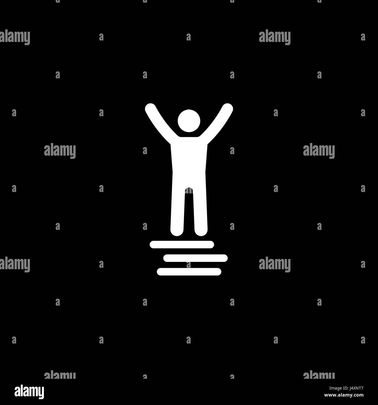 Winner Icon. Business Concept. Flat Design. Isolated Illustration Stock ...