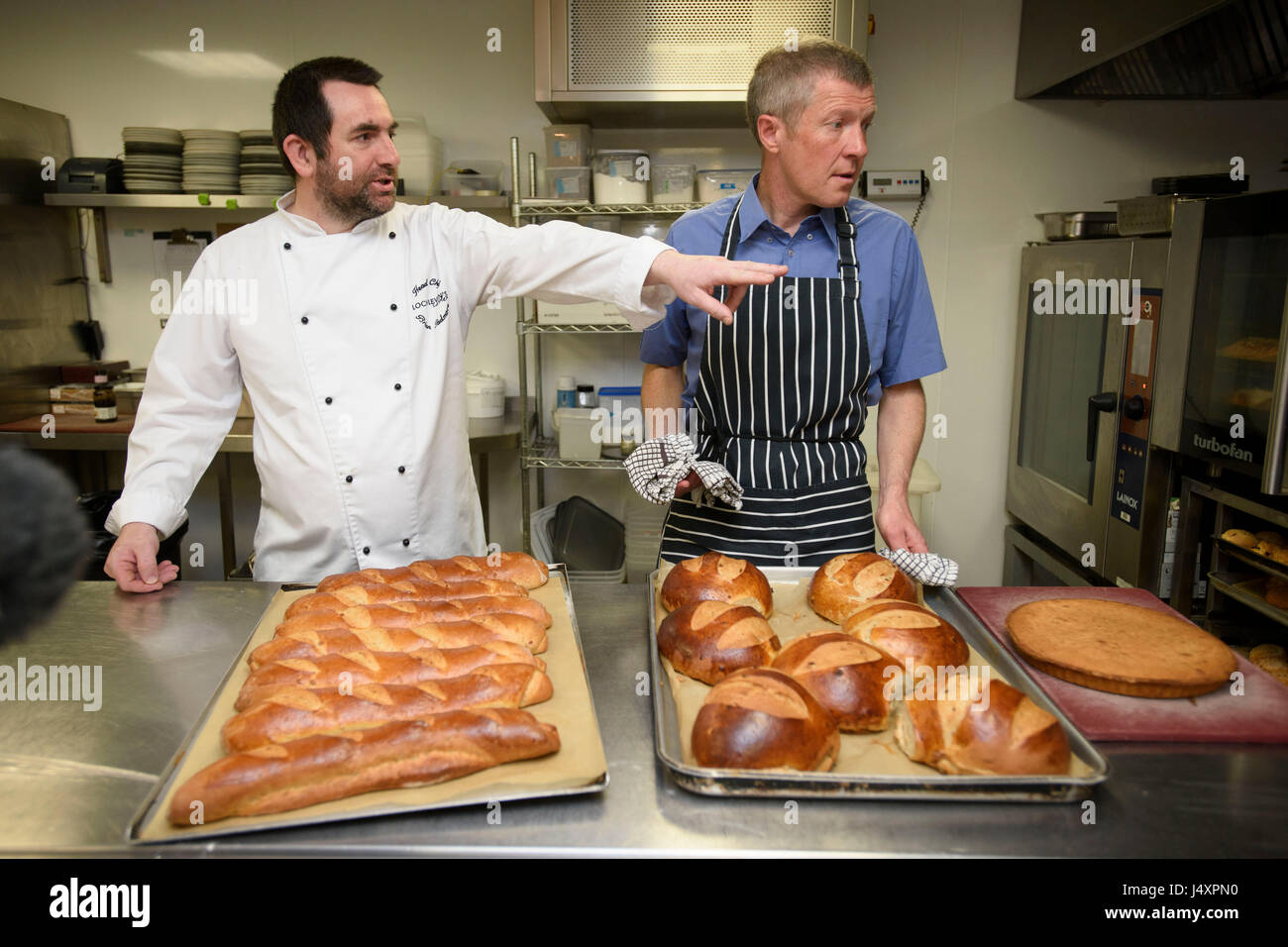 Chef Brian Padmore and Scottish Liberal Democrat leader Willie Rennie ...