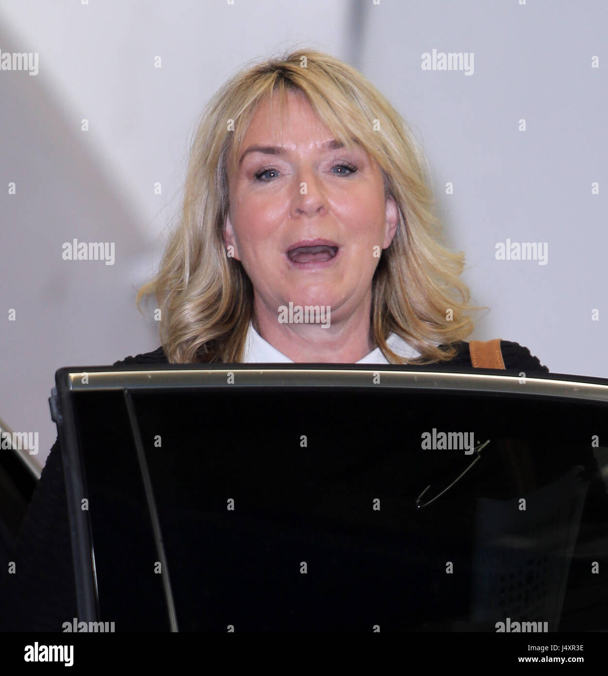 Fern Britton outside ITV Studios Featuring: Fern Britton Where: London ...