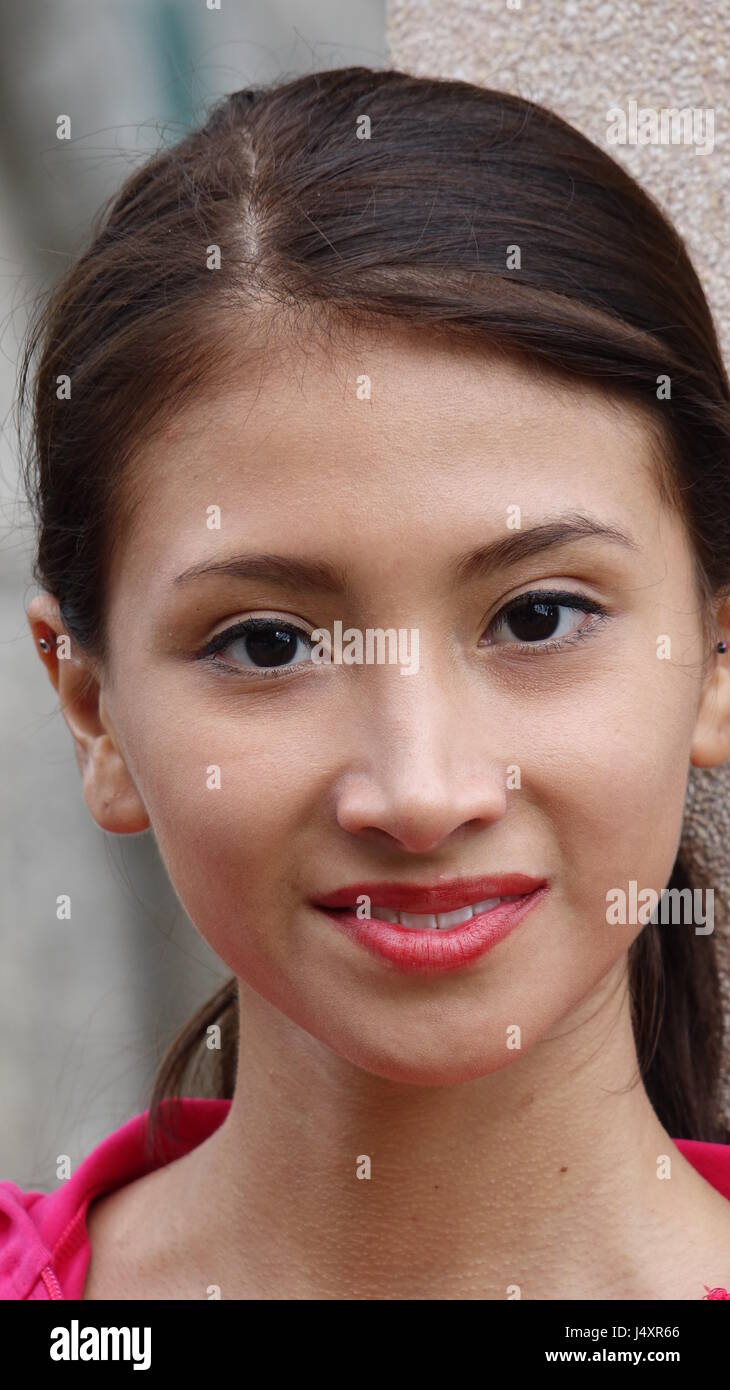 Hispanic Female Smiling Stock Photo - Alamy
