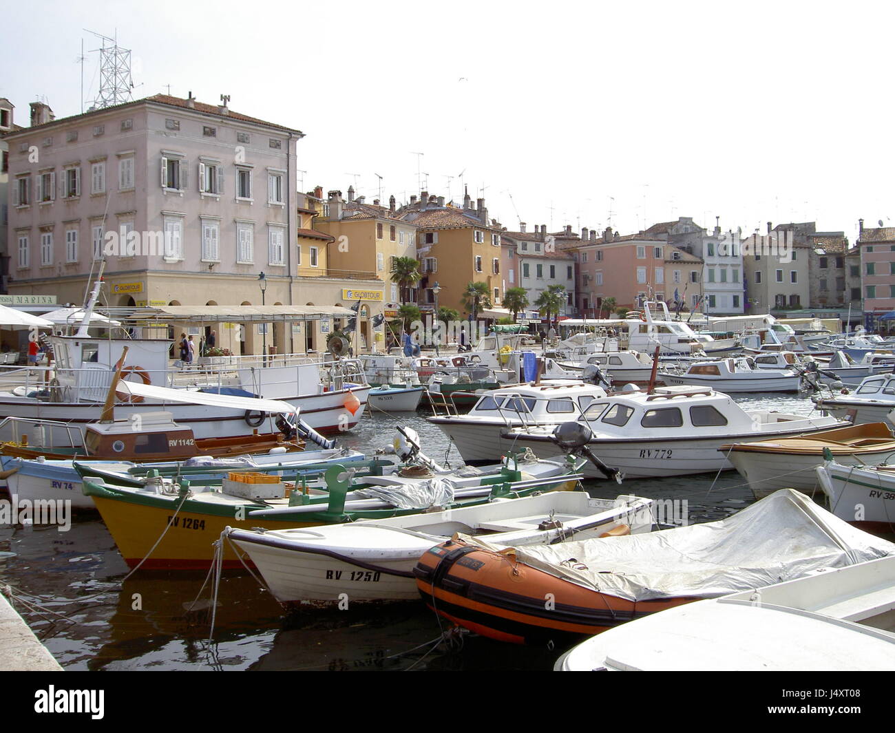 Inside Rovinj harbor Stock Photo - Alamy