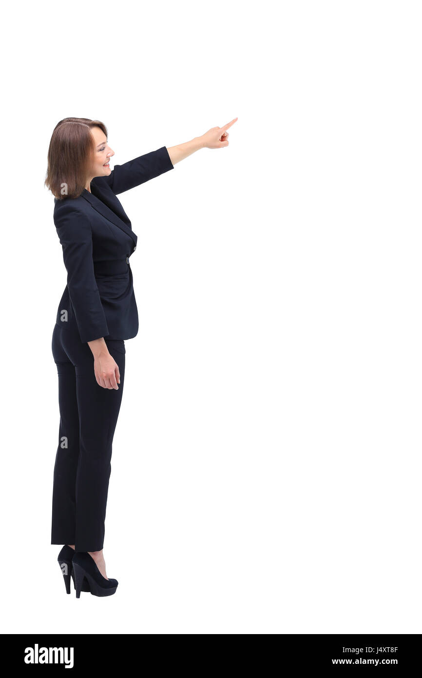 Business Woman Pointing Png