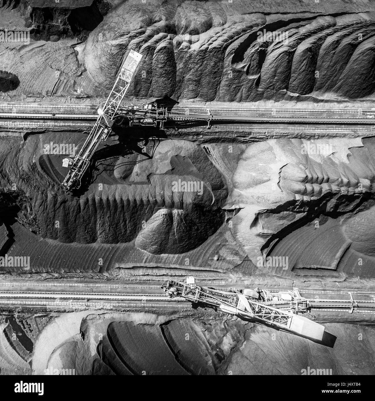 Aerial view earth surface Black and White Stock Photos & Images - Alamy