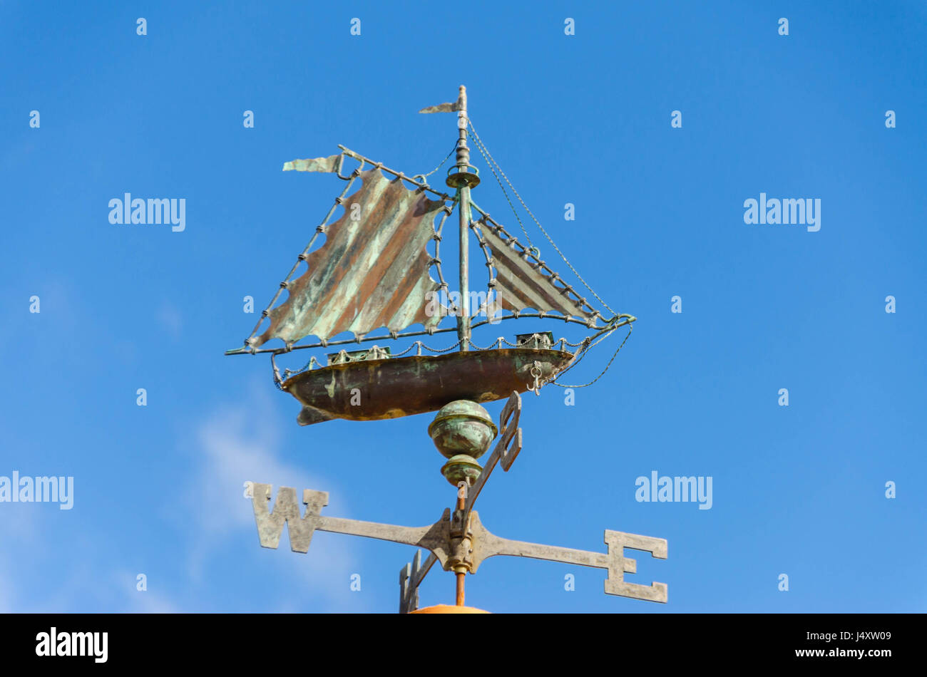 Sailing ship weather vane hi-res stock photography and images - Alamy