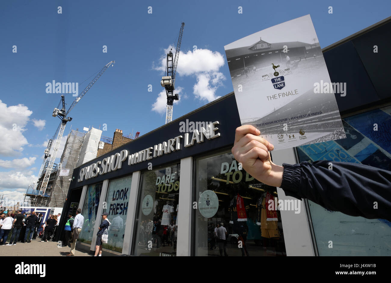 A general view of the match day programme and club store prior to the ...