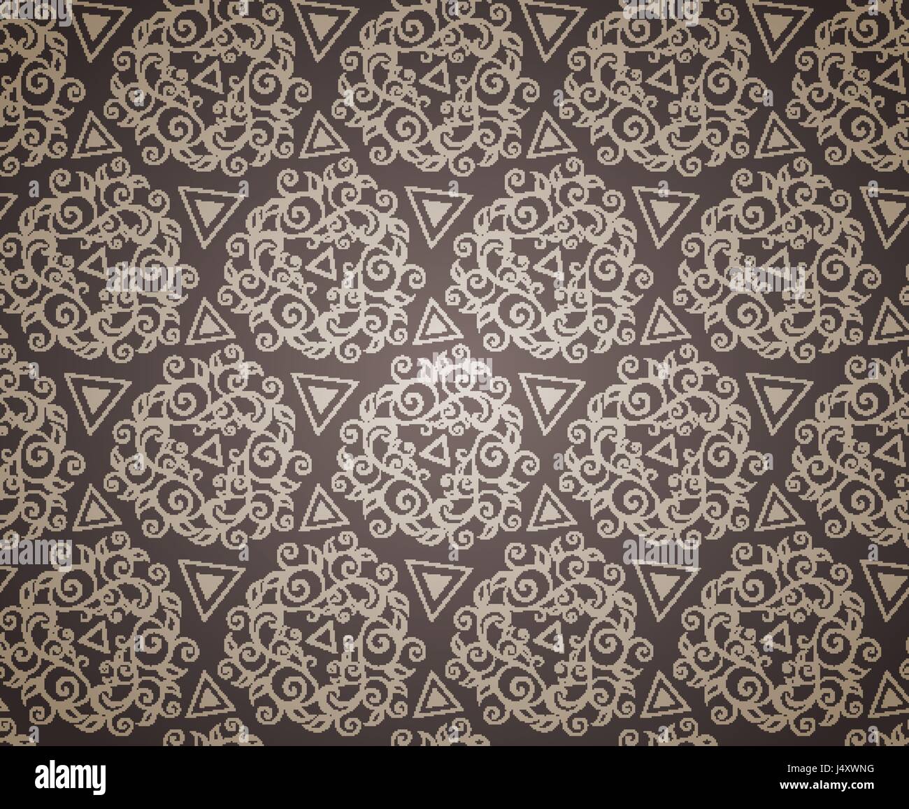 Vintage Floral pattern seamless vector background of classic vines ...