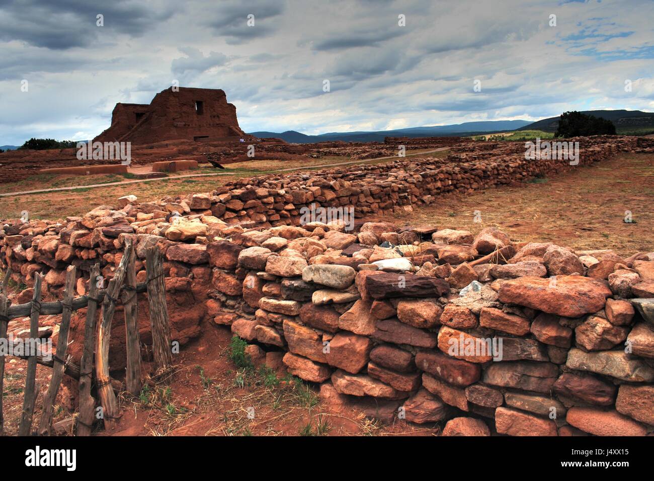 Pecos Church Ruins Stock Photo - Alamy