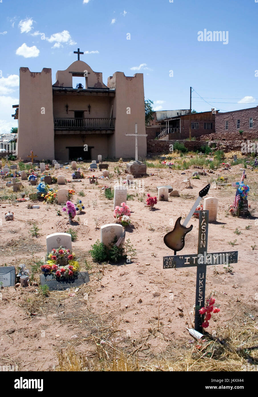 Zuni Nuestra Senora Mission Church Stock Photo - Alamy