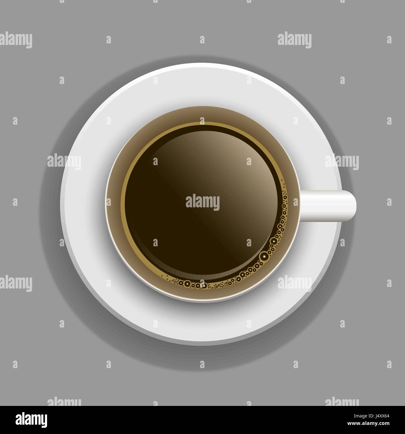 Coffee cappuccino cup close up Stock Vector Images - Alamy