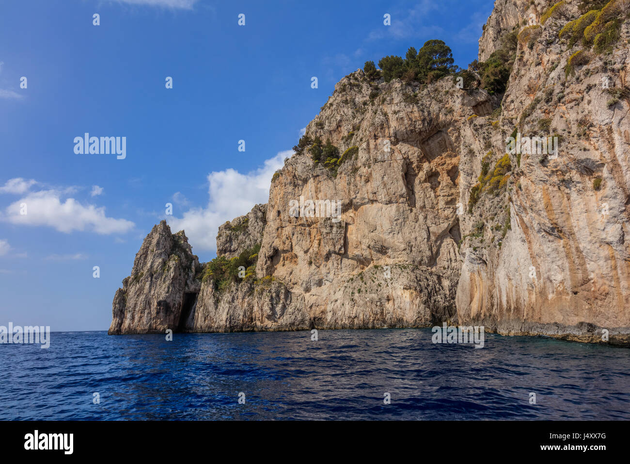 sea mountain in Capri island, Italy Stock Photo - Alamy