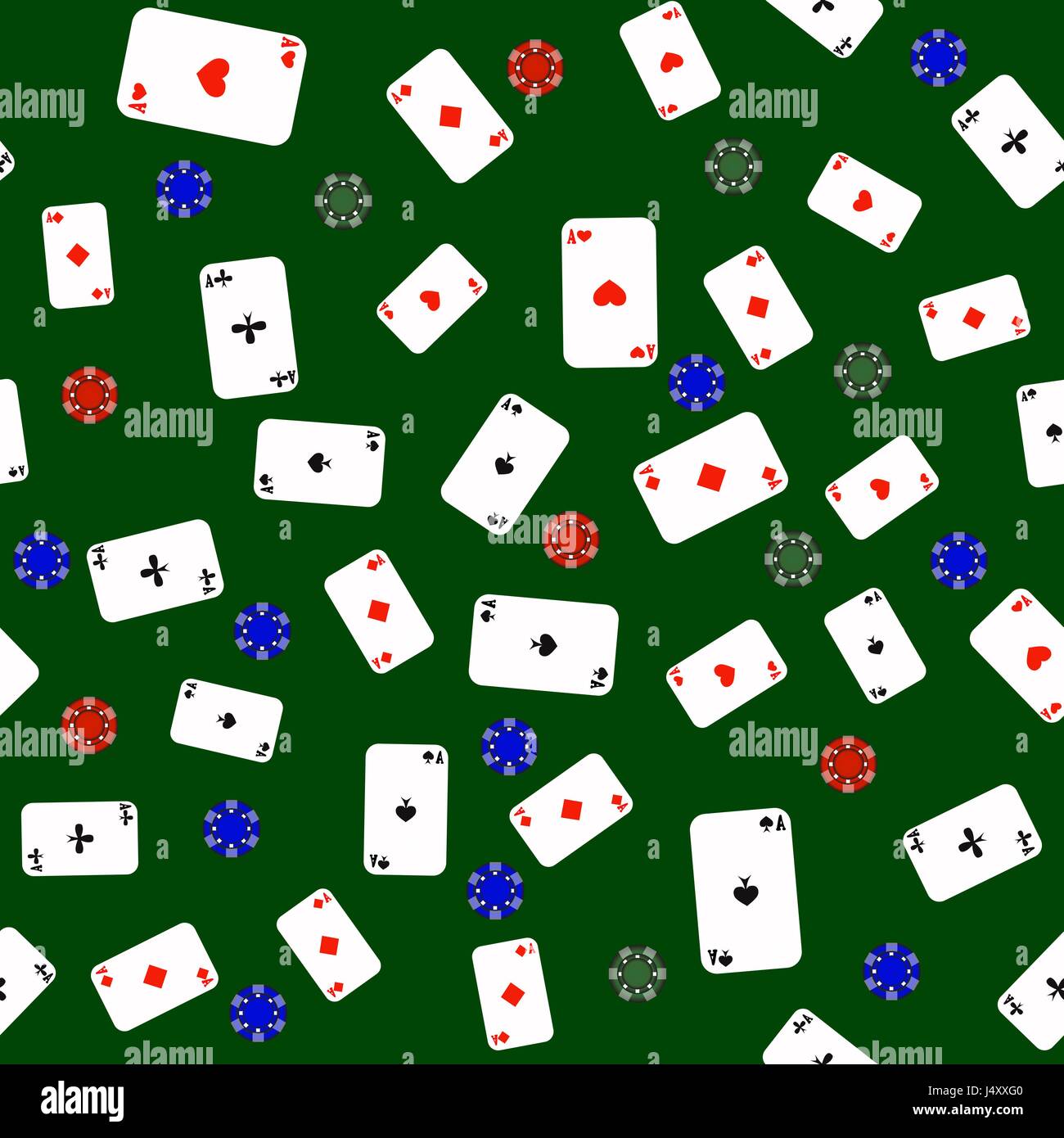 Different Playing Cards Pattern Stock Vector Image & Art - Alamy