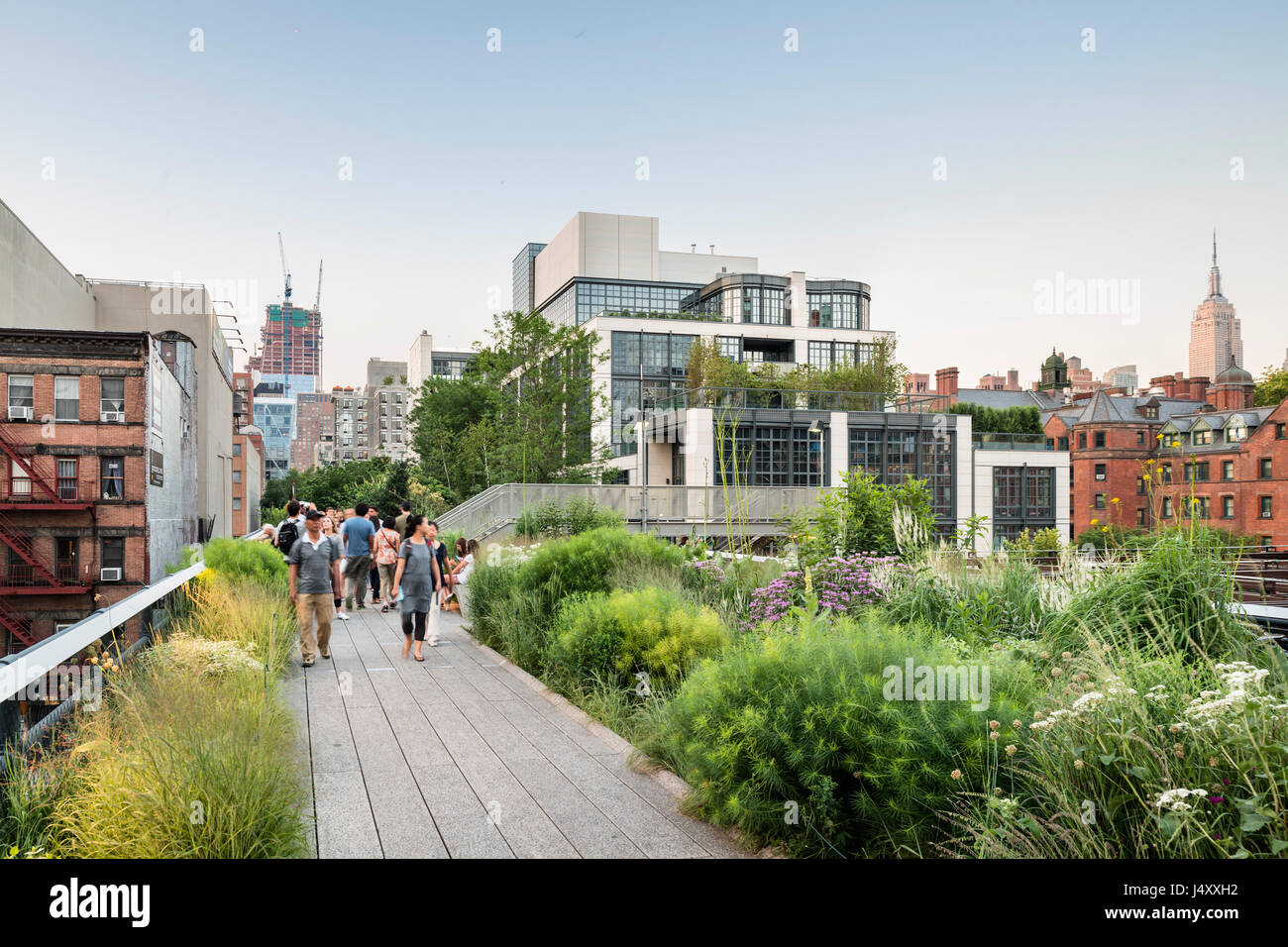 Elevated exterior looking north on the Highline. 500 West 21st Street ...