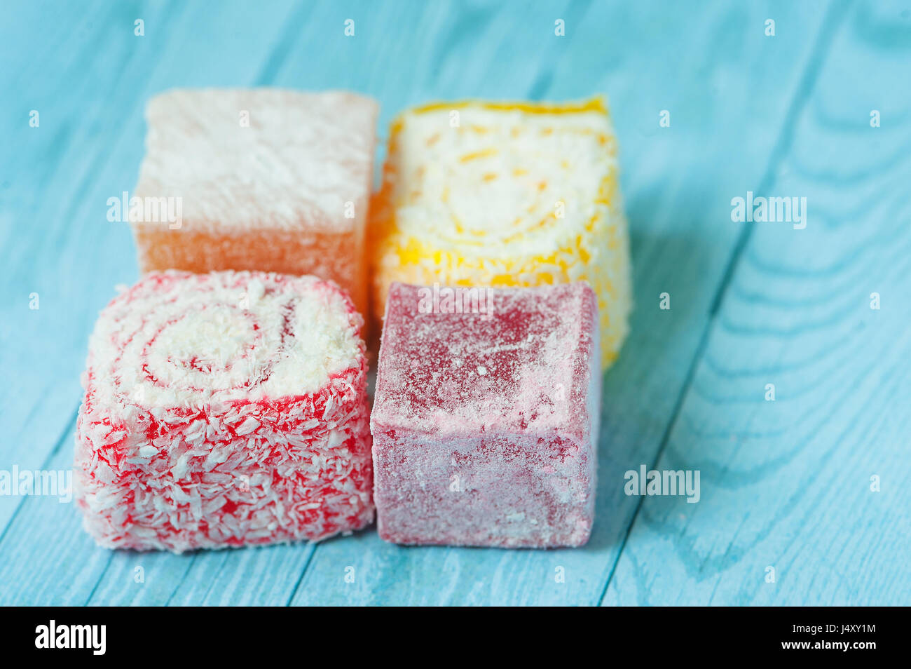 Eastern sweets Lokum Stock Photo - Alamy