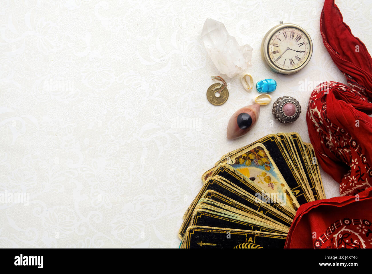 Composition of esoteric objects, used for healing and fortune-telling ...