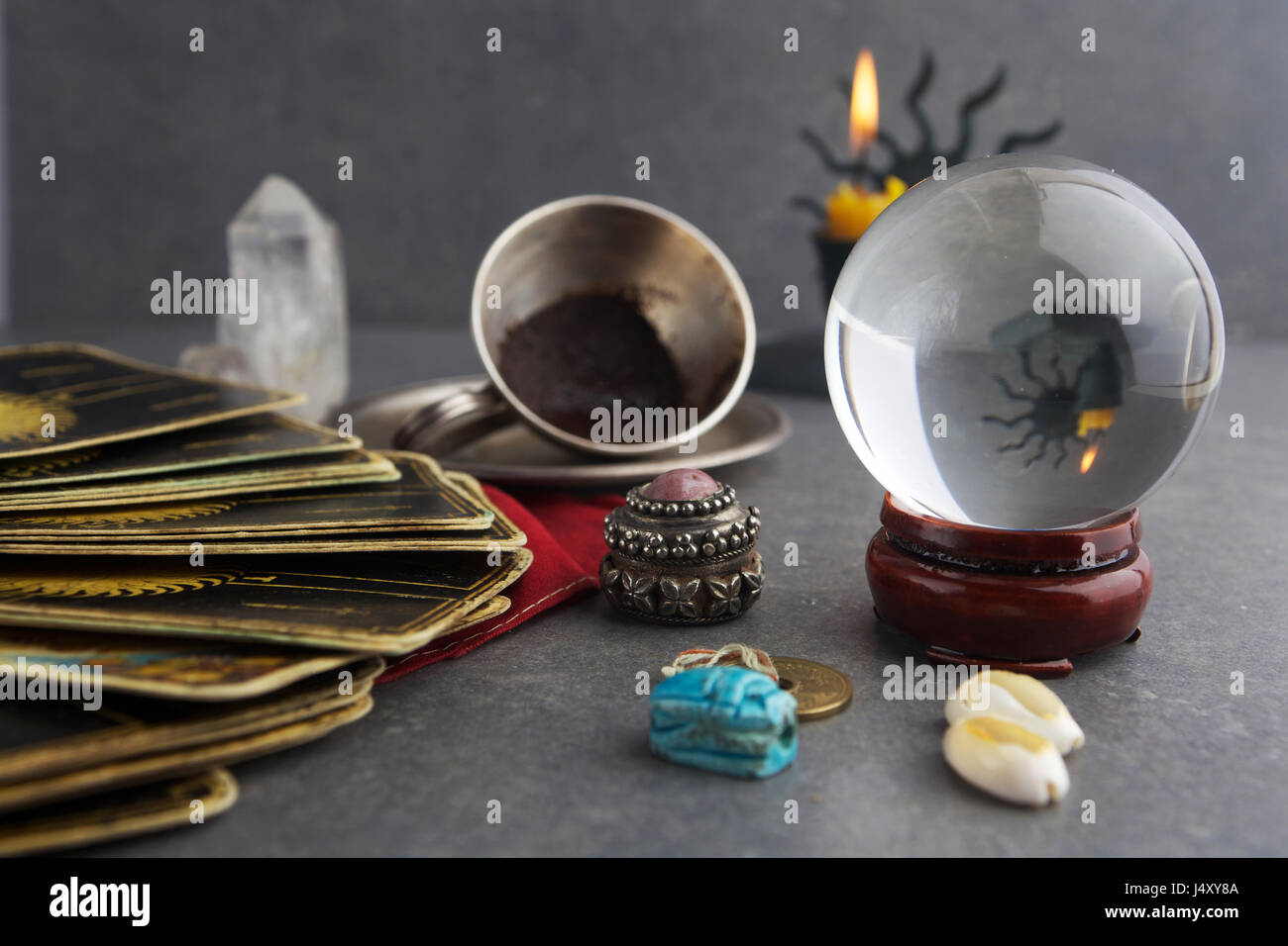 Composition of esoteric objects, used for healing and fortune-telling ...