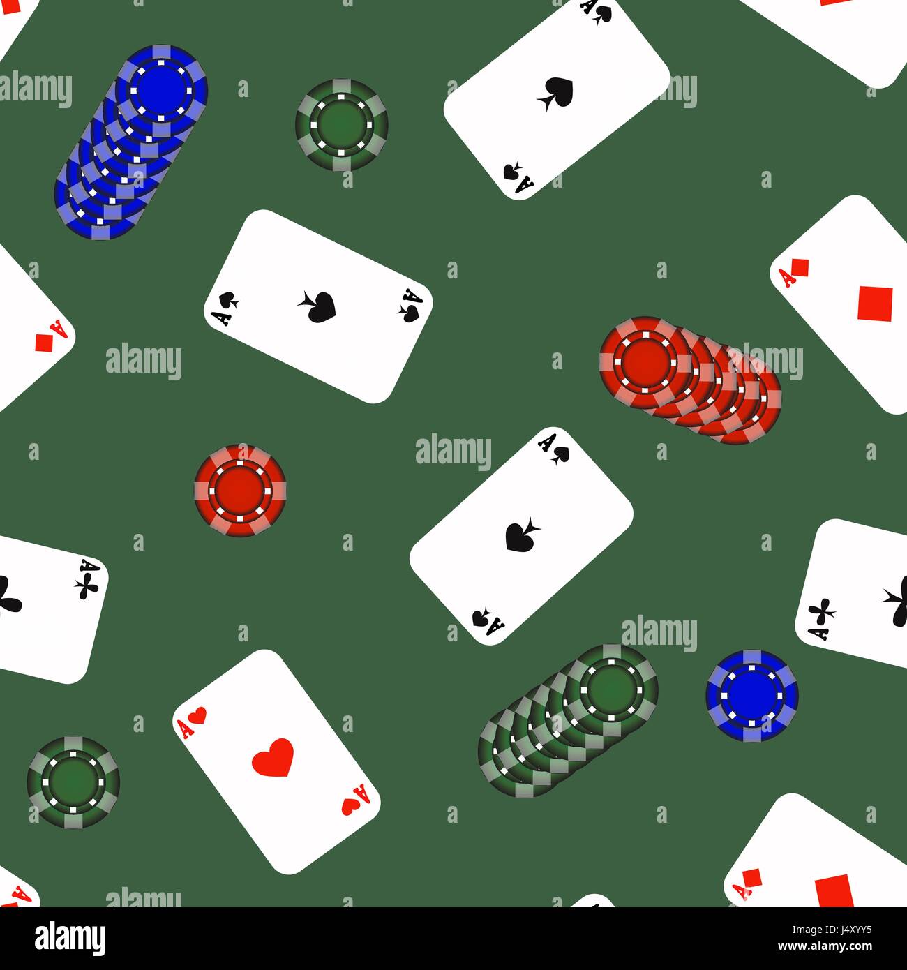 Different Playing Cards Pattern Stock Vector Image & Art - Alamy