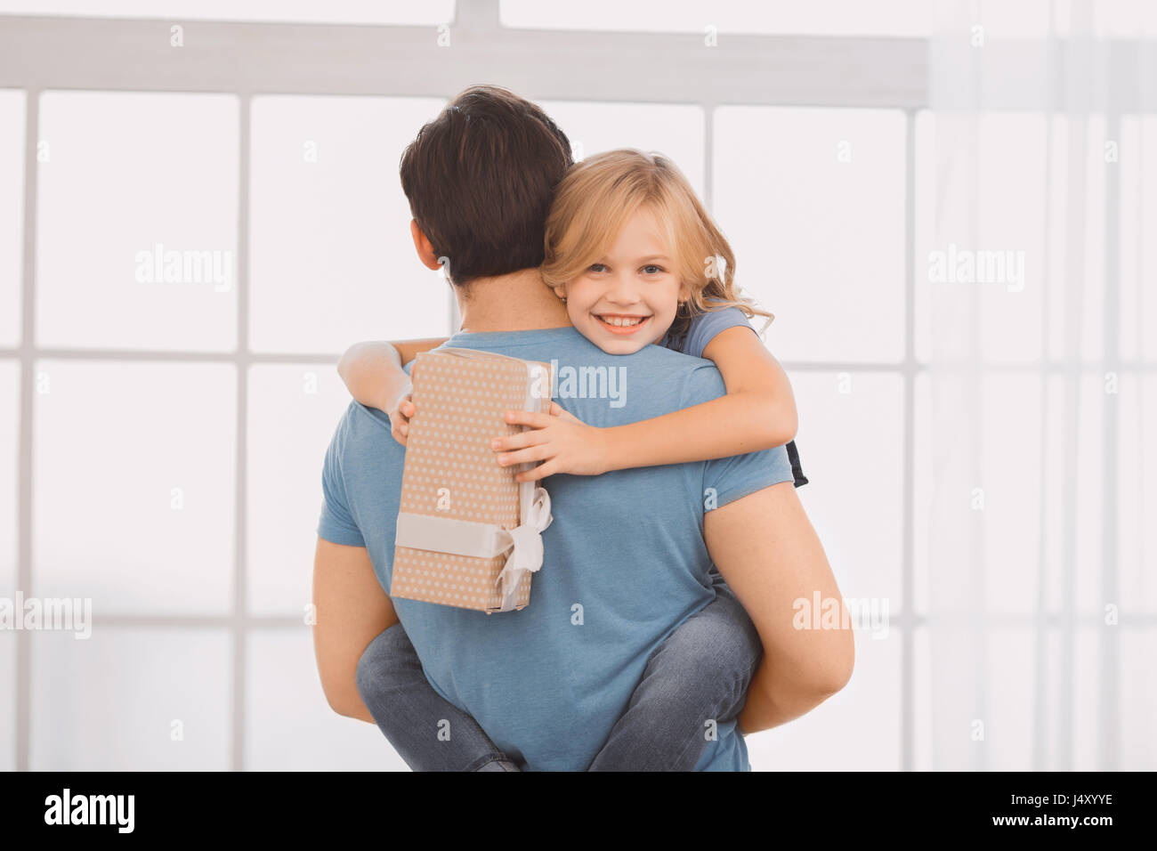 Father and daughter family time together holiday Stock Photo - Alamy