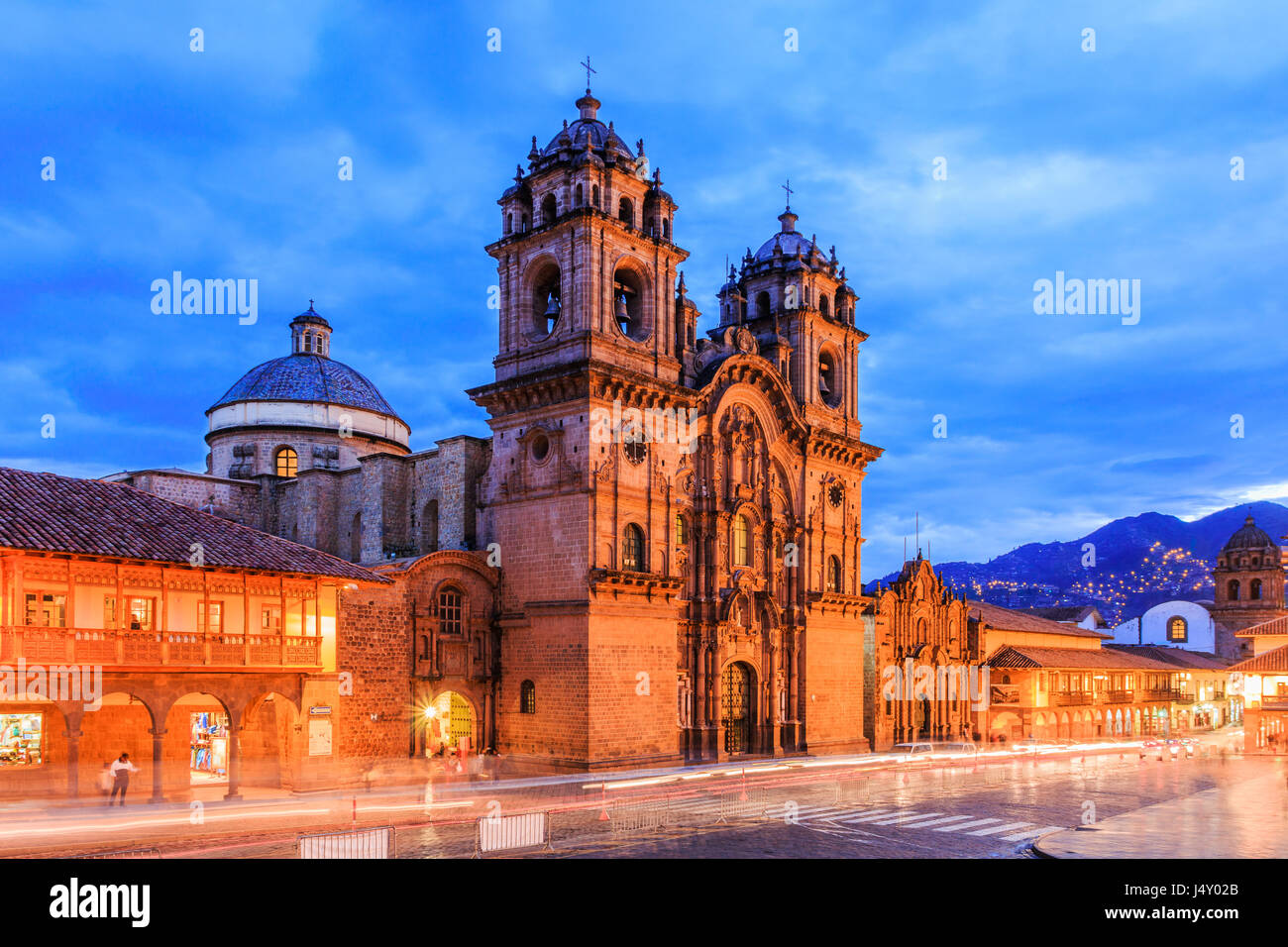 Cusco, Peru the historic capital of the Inca Empire. Plaza de Armas at ...
