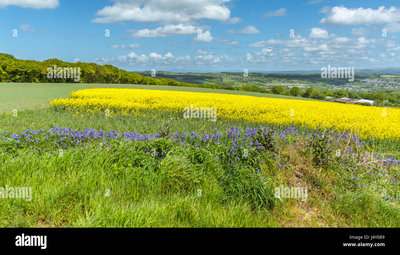 A view of the countryside and area around Ashurst Beacon at Up Holland ...