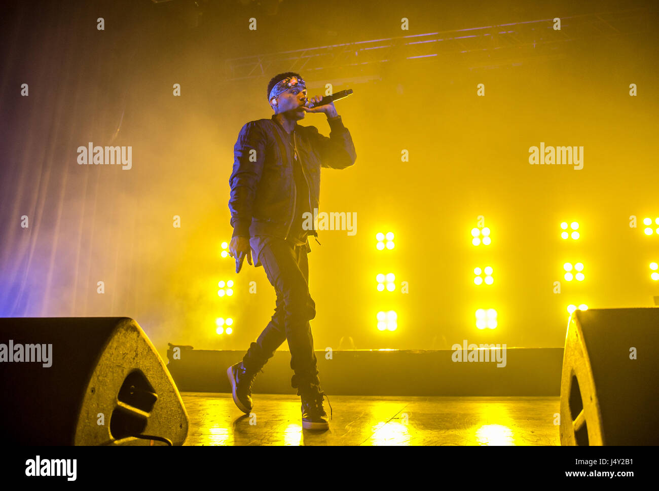 Kid Ink performs live at the O2 Academy Featuring: kid ink, brian todd ...