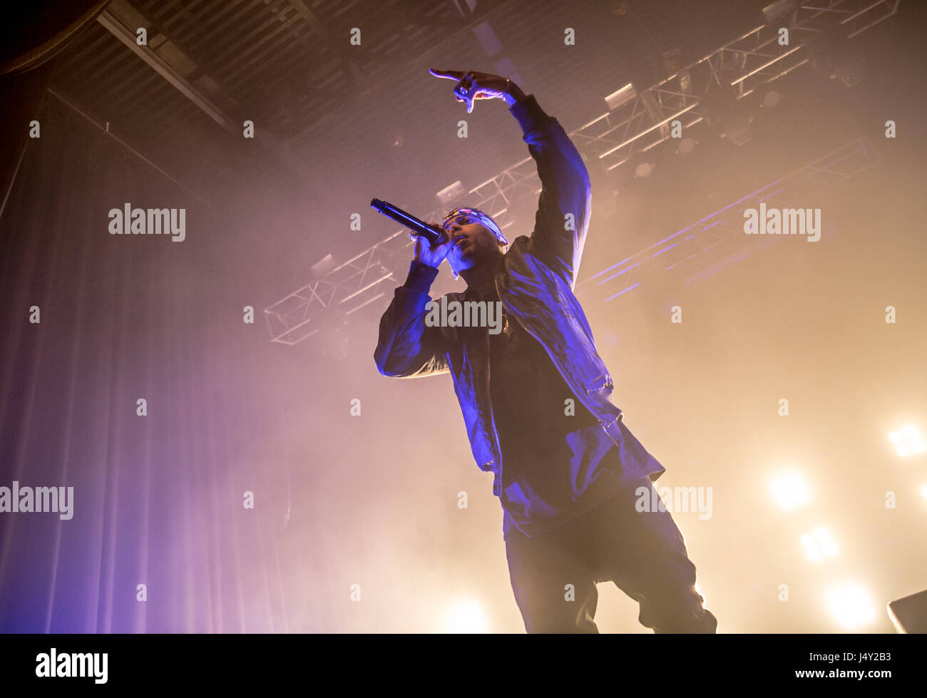 Kid Ink performs live at the O2 Academy Featuring: kid ink, brian todd ...