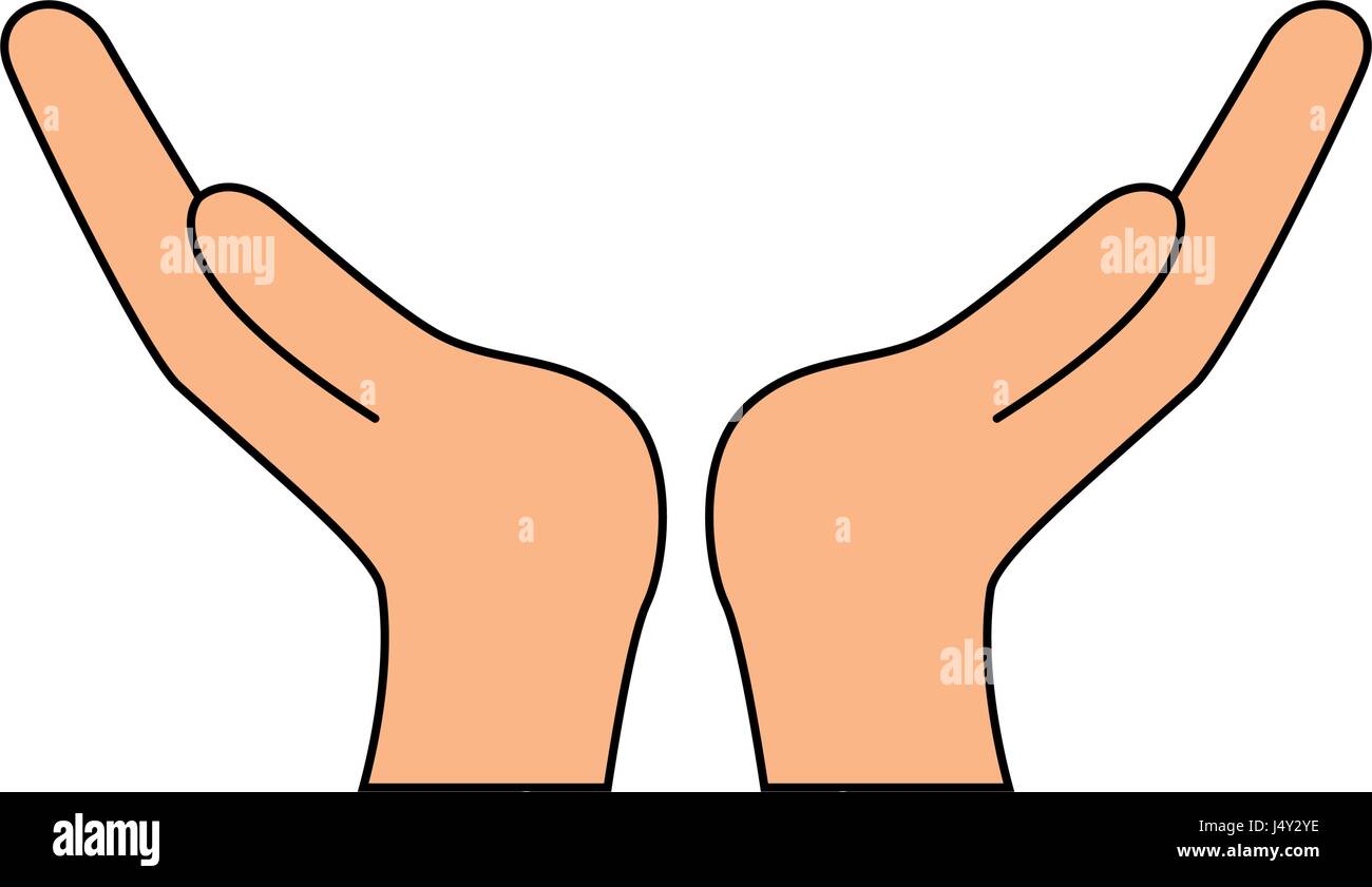 Hands with palms open Stock Vector Image & Art - Alamy