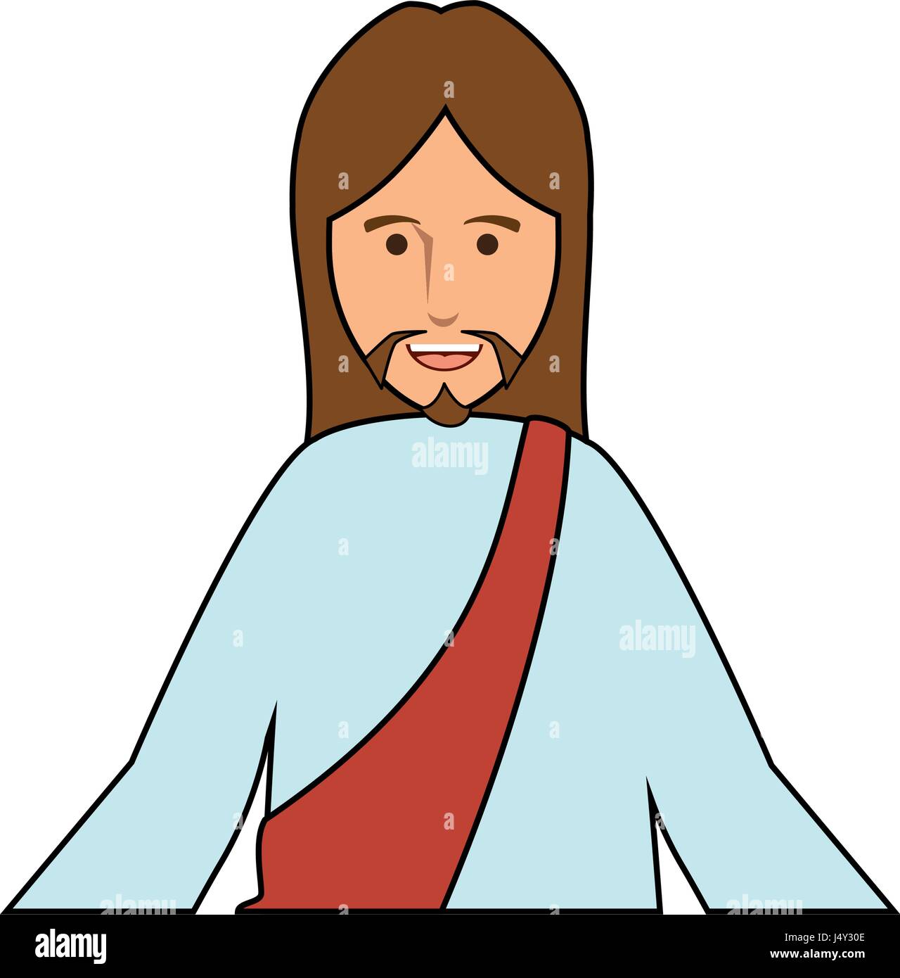 Jesuschrist face cartoon Stock Vector Image & Art - Alamy