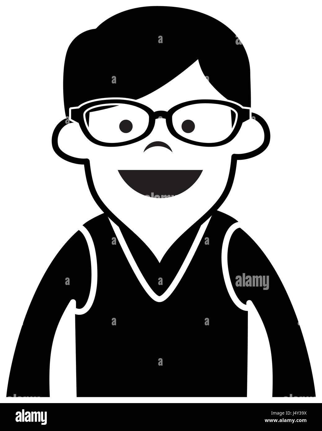 happy man icon Stock Vector Image & Art - Alamy