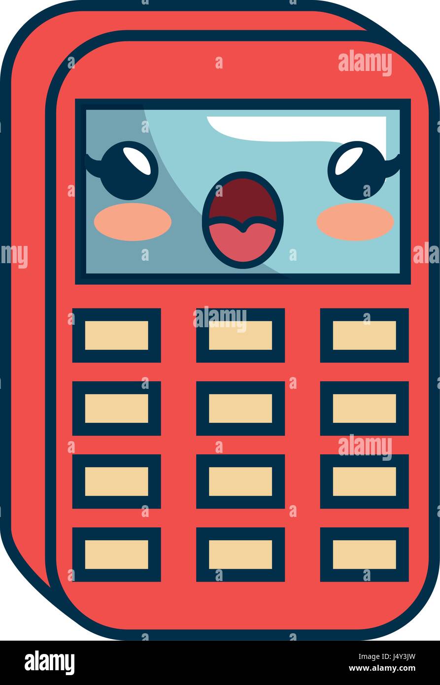 kawaii phone icon Stock Vector Image & Art - Alamy