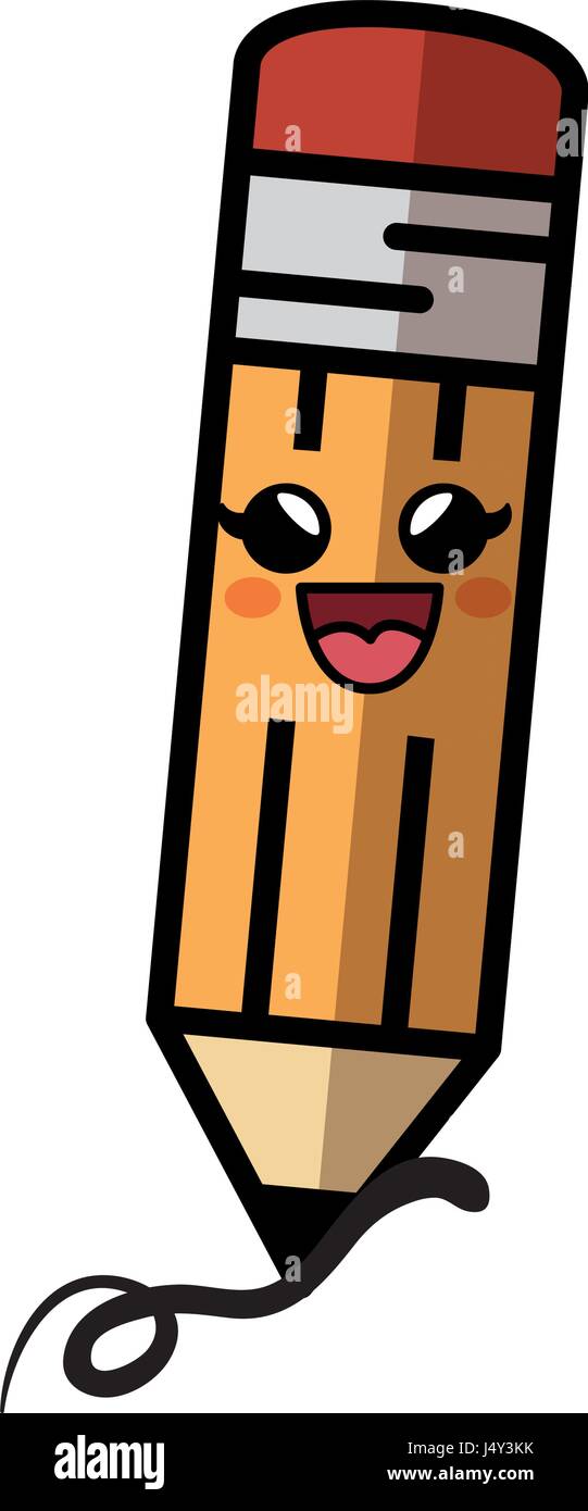 kawaii pencil icon Stock Vector Image & Art - Alamy