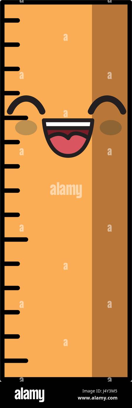 kawaii ruler icon Stock Vector Image & Art - Alamy