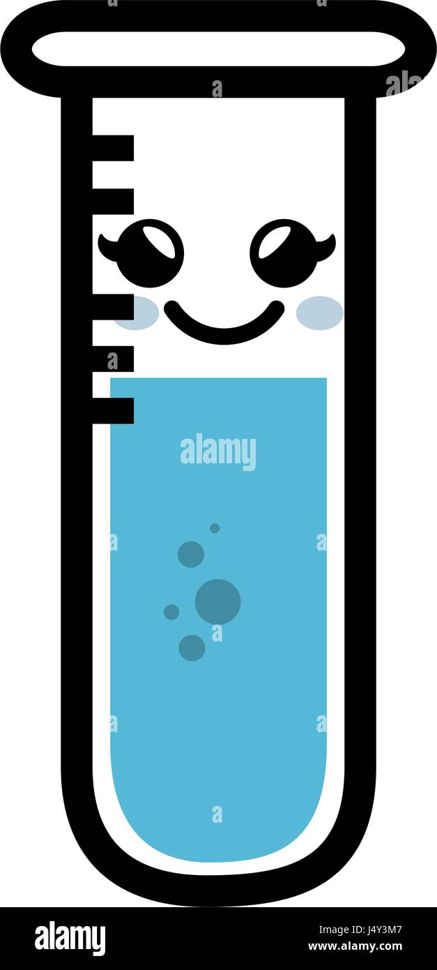 kawaii test tube icon Stock Vector Image & Art - Alamy