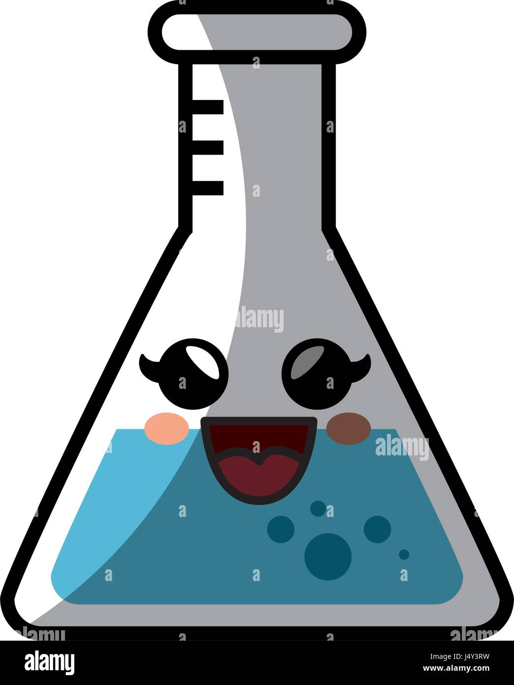 kawaii chemical flask icon Stock Vector Image & Art - Alamy