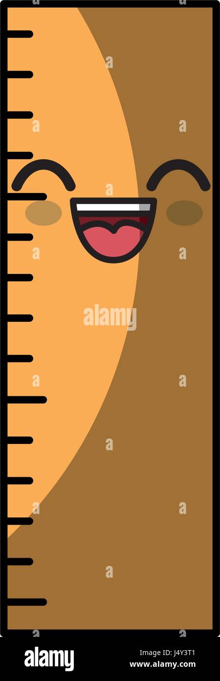 kawaii ruler icon Stock Vector Image & Art - Alamy