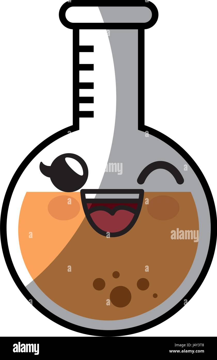 kawaii chemical flask icon Stock Vector Image & Art - Alamy