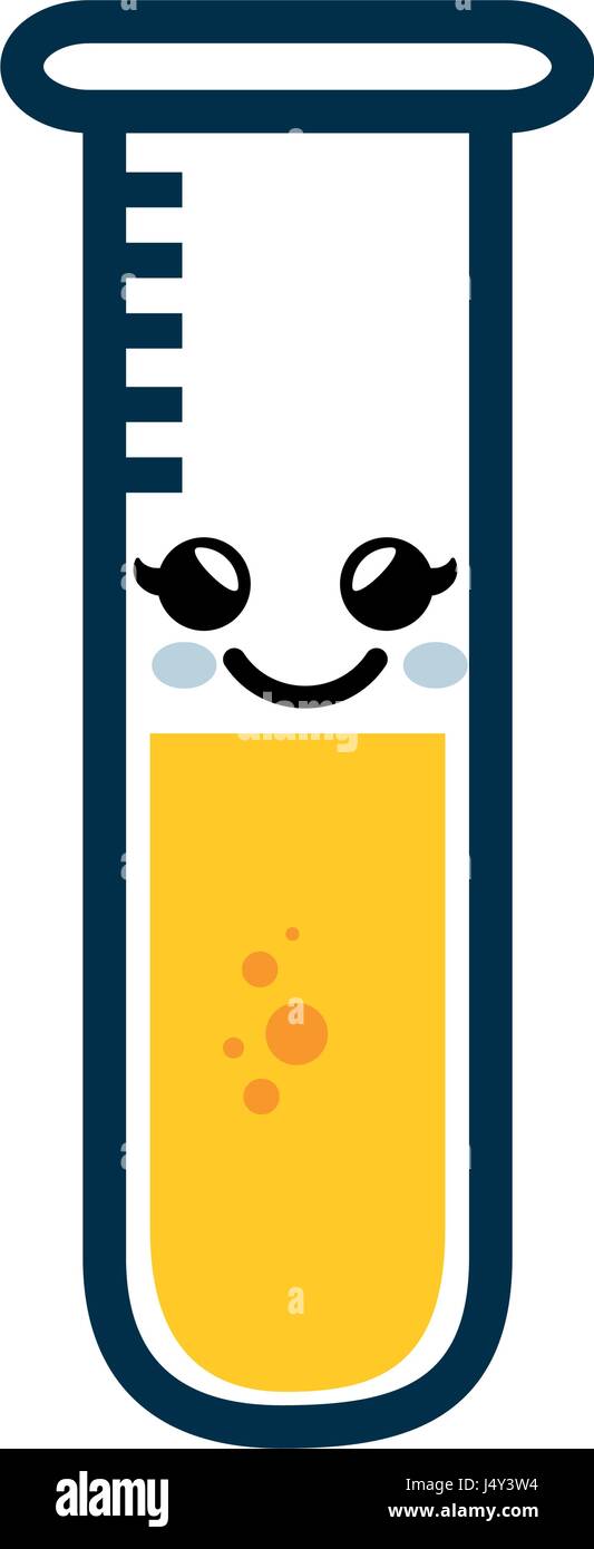 Kawaii test tube Stock Vector Images - Alamy