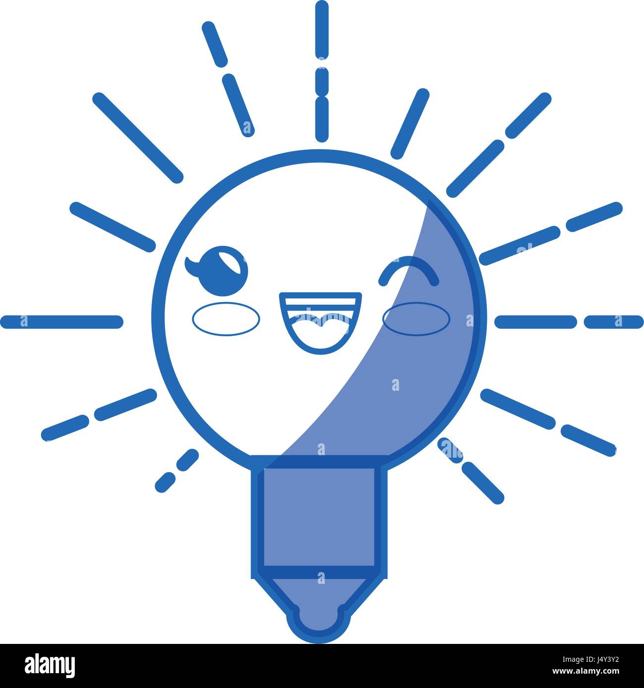 Kawaii cute happy bulb hi-res stock photography and images - Alamy