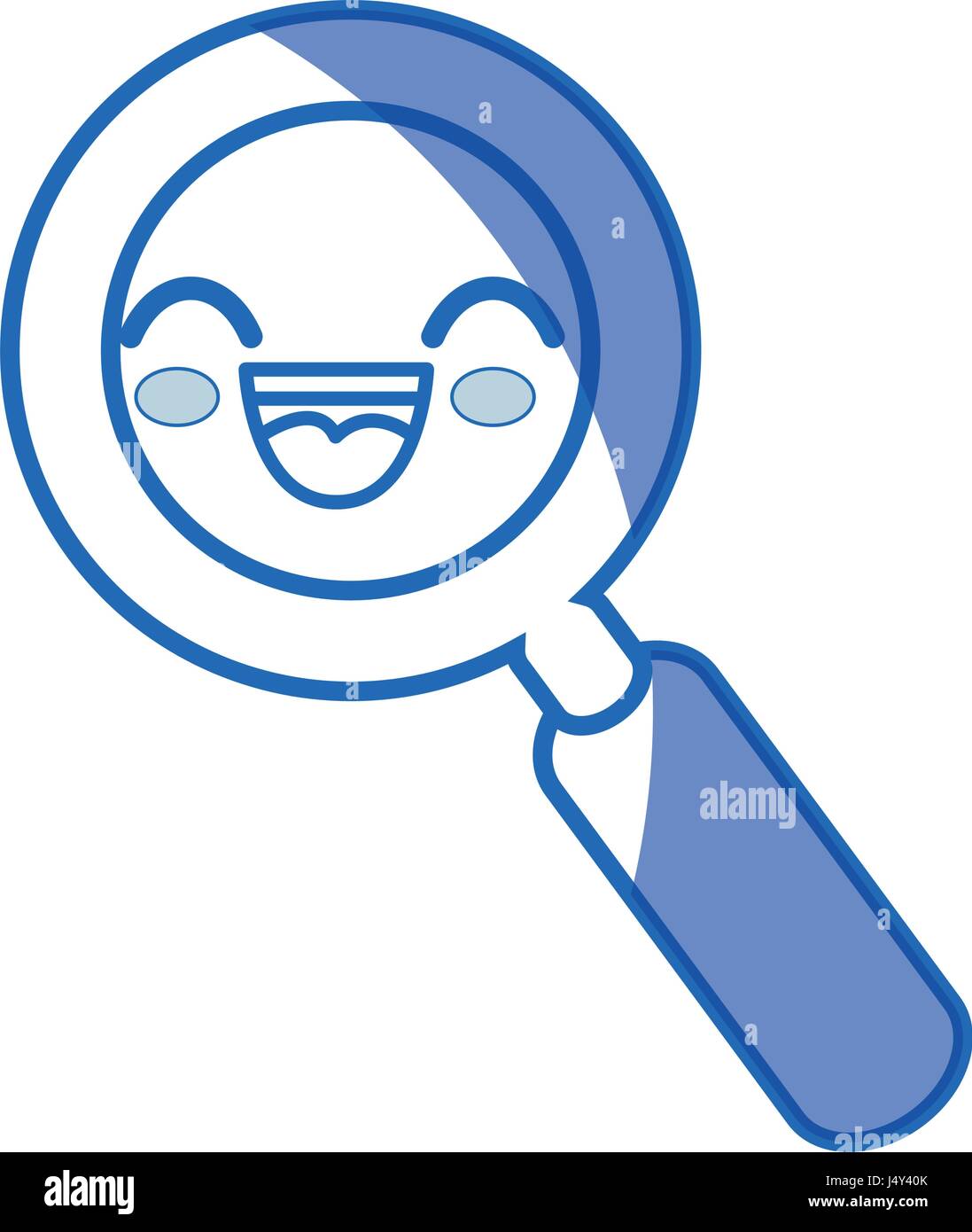 kawaii magnifying glass icon Stock Vector Image & Art - Alamy