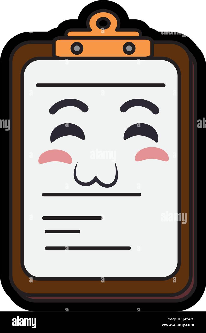 kawaii report table icon Stock Vector Image & Art - Alamy