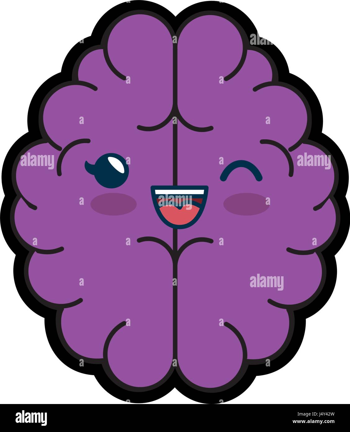 kawaii brain icon Stock Vector Image & Art - Alamy