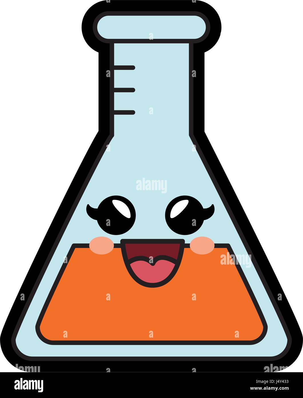 kawaii chemical flask icon Stock Vector Image & Art - Alamy