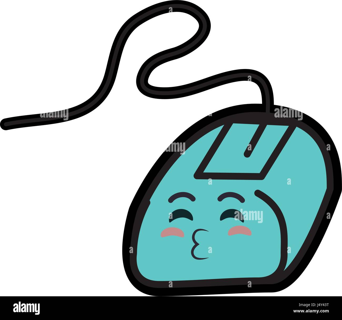 kawaii mouse device icon Stock Vector Image & Art - Alamy