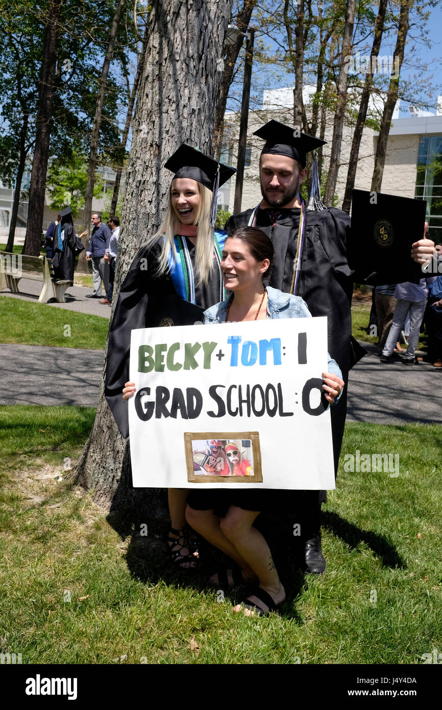 Graduates celebrating getting their Master's Degrees from Stockton ...
