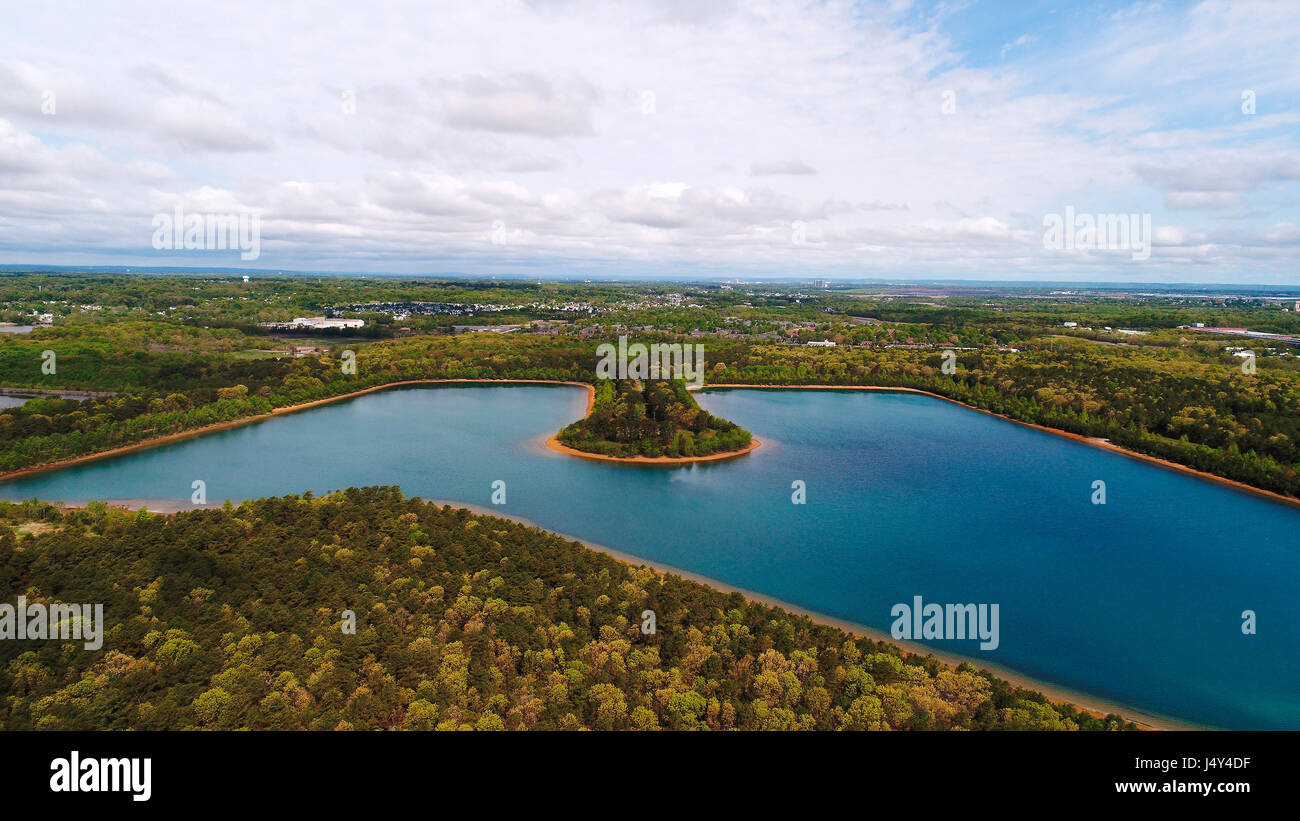 Aerial reservoir bridge hi-res stock photography and images - Alamy