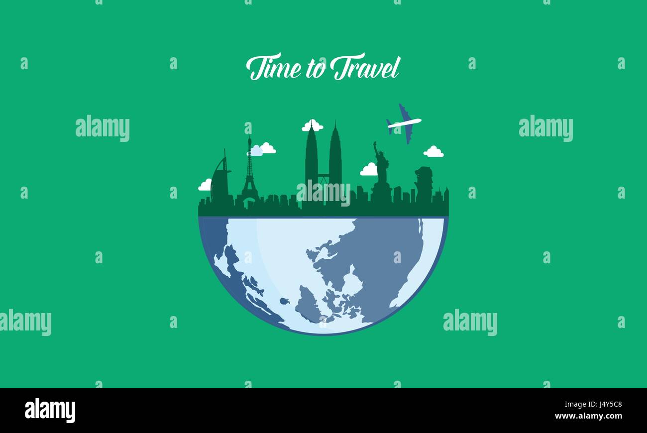 Happy holiday travel background Stock Vector Image & Art - Alamy