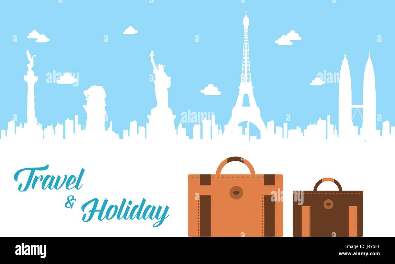 Travel and holiday design background Stock Vector Image & Art - Alamy