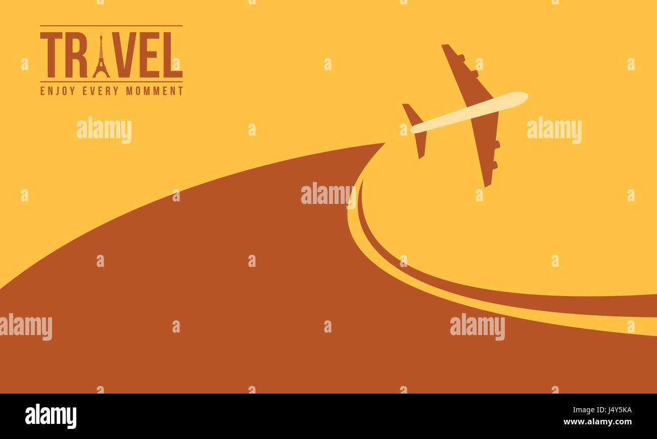 Background travel design with airplane Stock Vector Image & Art - Alamy