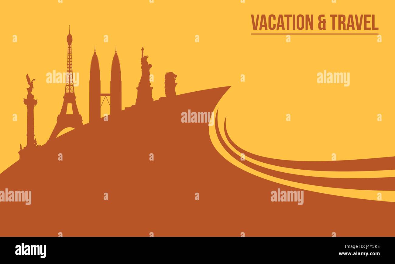 Traveling background style design collection Stock Vector Image & Art ...