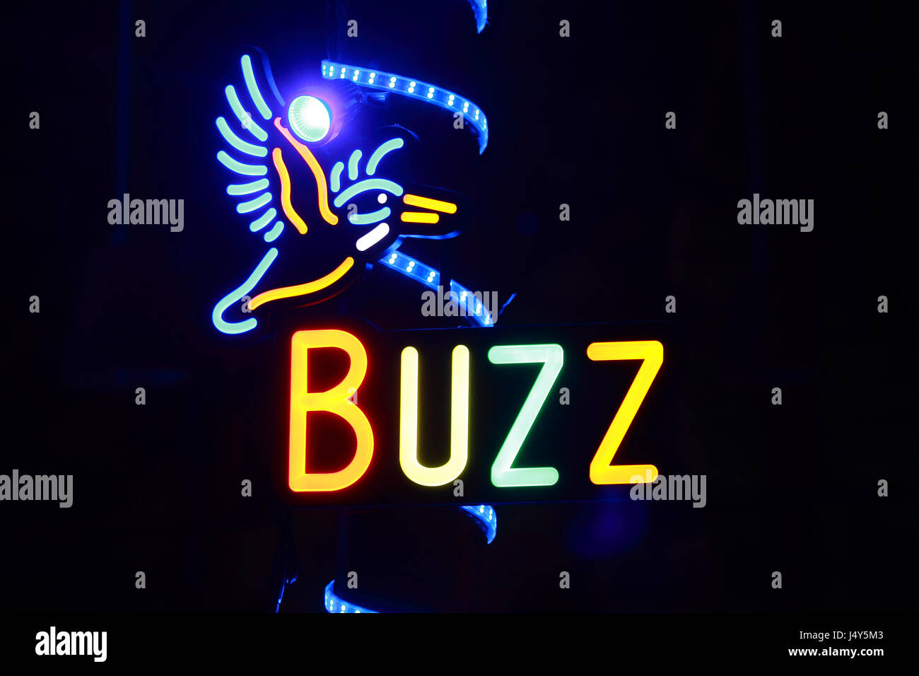 Hotel Name board led lighting, Goa Stock Photo - Alamy